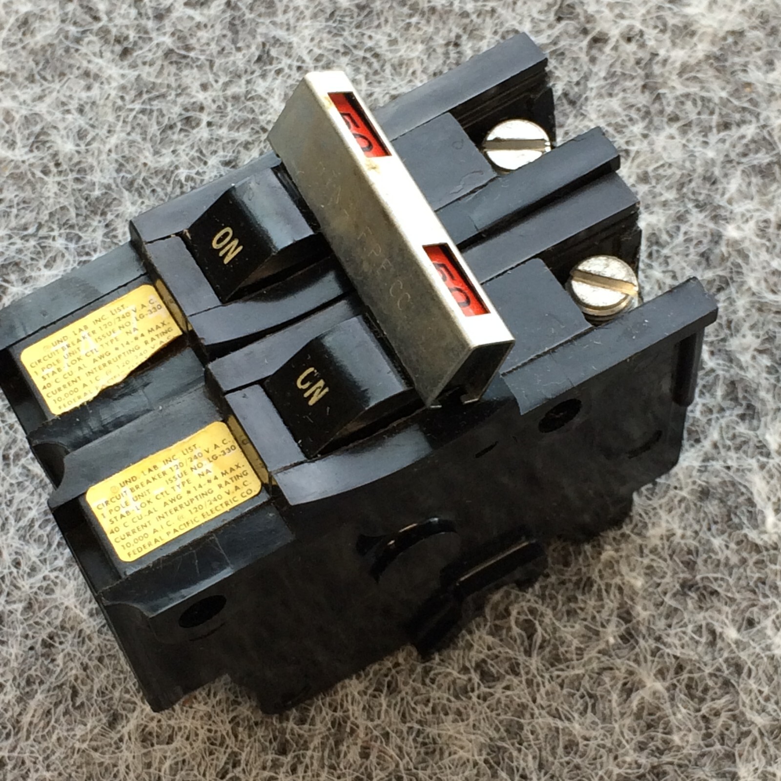 NA250 FPE Federal Pacific 2x NA150 50 Amp 1 Pole Stab-Lok Thick Wide Red | eBay