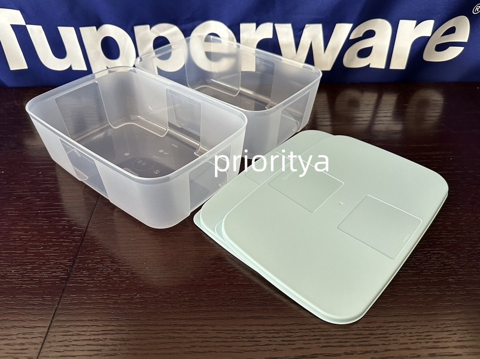 Tupperware Freezer Mates Medium #2 Container 1.5L/6c Set 2 Ice Cube ...
