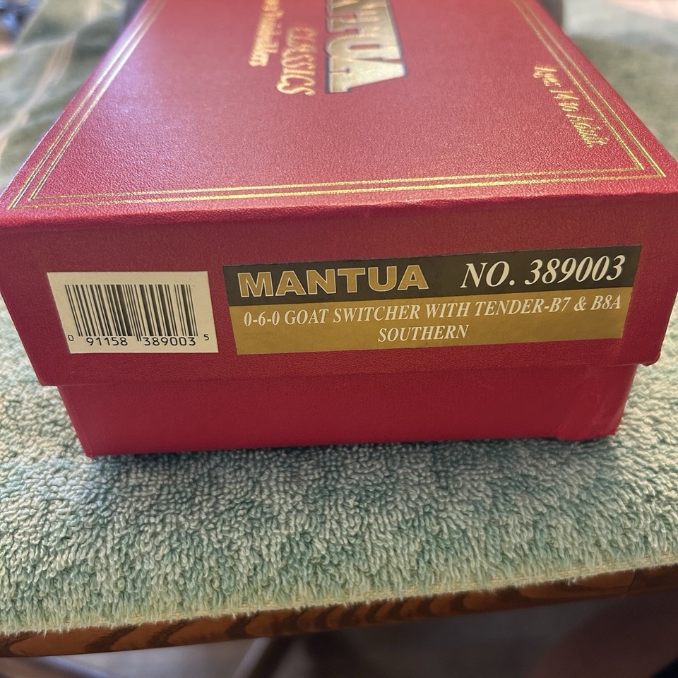 Mantua 389003 HO Scale Southern 0-6-0 Goat Steam Switcher w/Tender ...