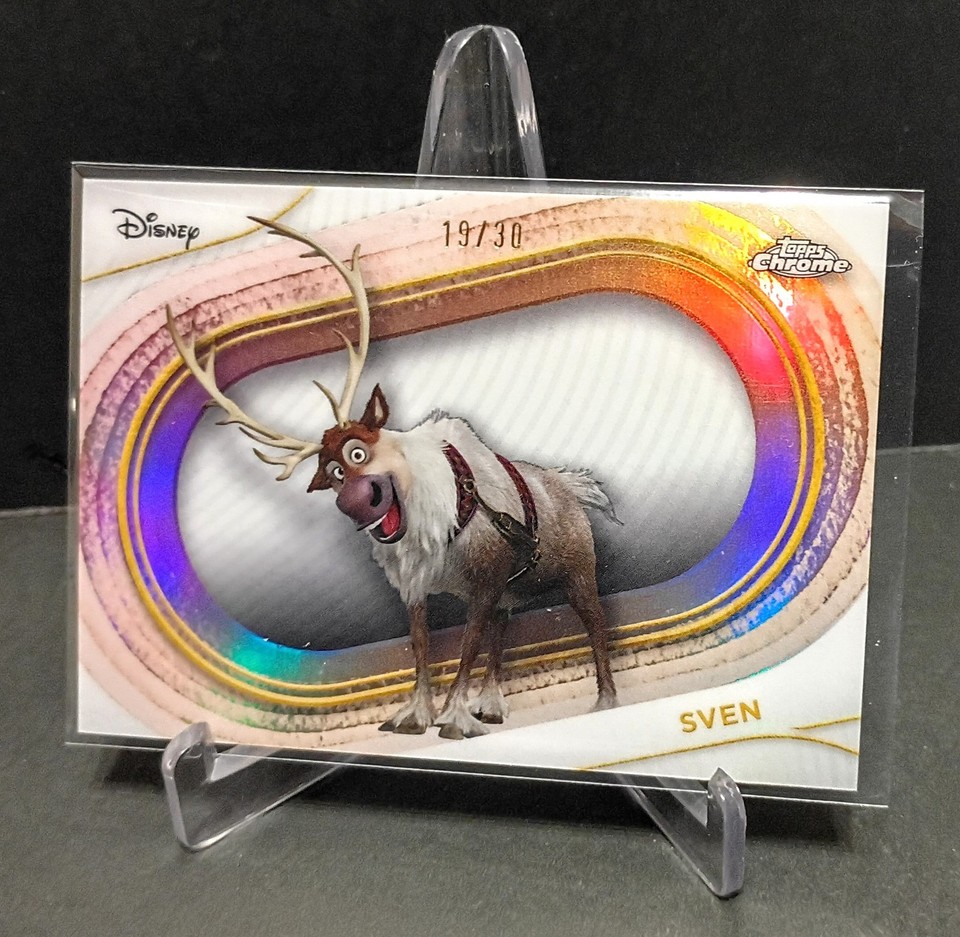 2025 Topps Chrome Disney /30 SVEN #112 FROZEN - White Refractor - Elsa ...
