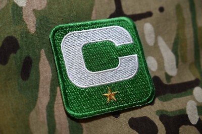 NFL 2019 SEASON CAPTAIN'S JERSEY 1-GOLD-⭐STAR Green PATCH Iron-on WHITE ...