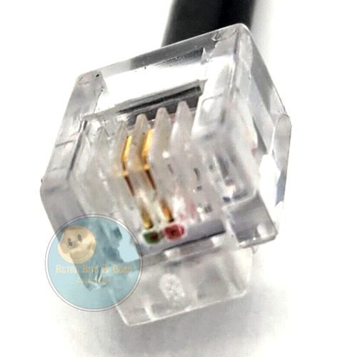 RJ45 to RJ11 Male to Female 2P2C Adaptor, Phone Handset, 4" Cord | eBay