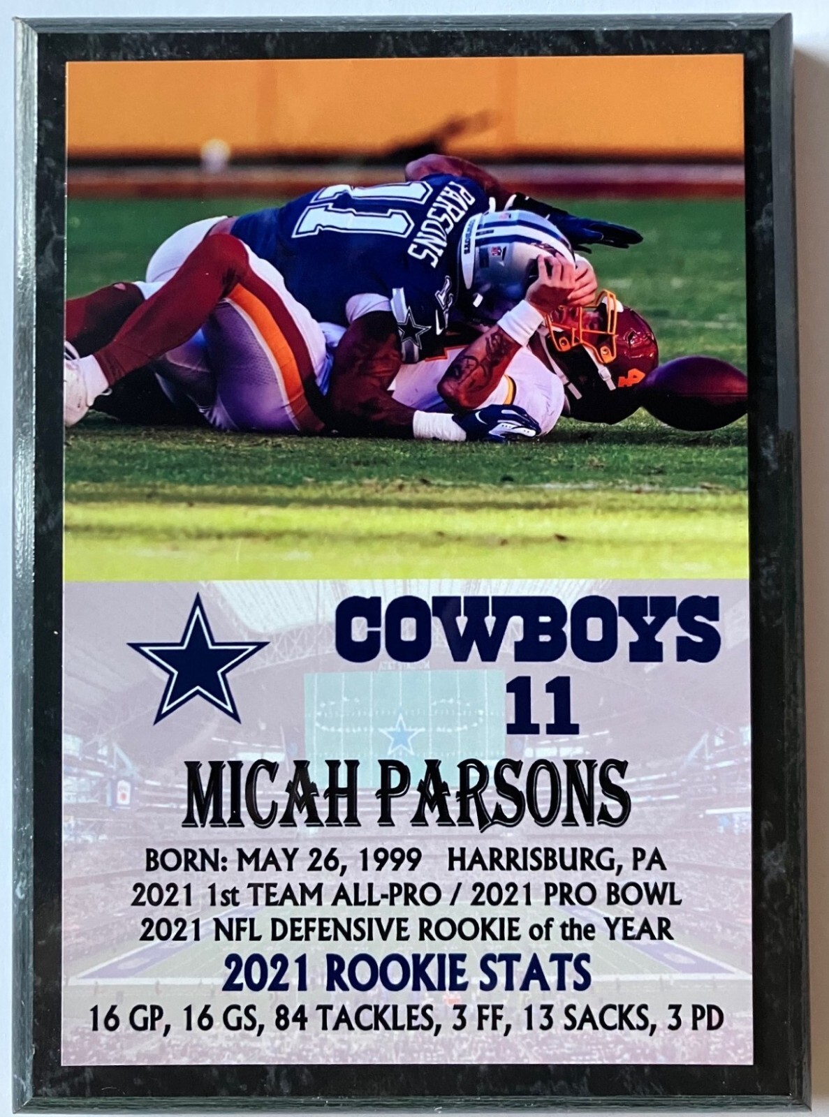 MICAH PARSONS DALLAS COWBOYS FULL COLOR SUBLIMATION PLAQUE | eBay