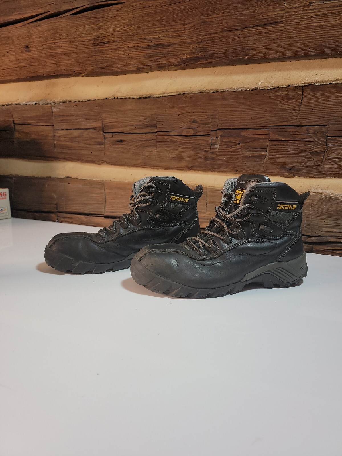 CAT Work Boots Mens 8 1/2 M Safety Composite Toe Caterpillar ASTM F2413 ...