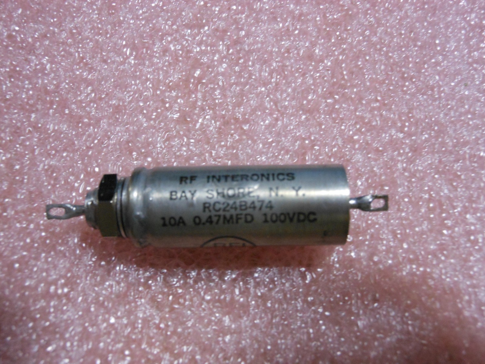 RF INTERONICS CAPACITOR # RC24B474 NSN: 5910-01-359-3236 10A 0.47MFD ...