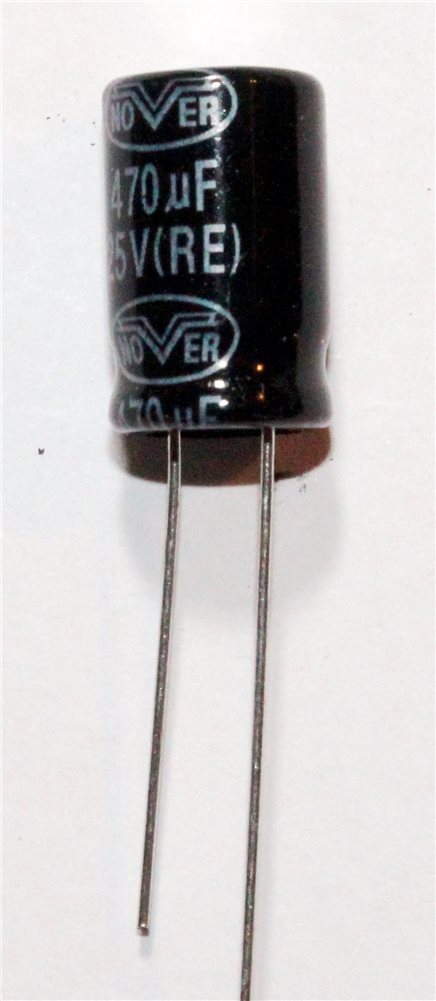 Nover RE Radial Electrolytic Capacitor 470µF 25V 85°C (Pk of 3) | eBay UK
