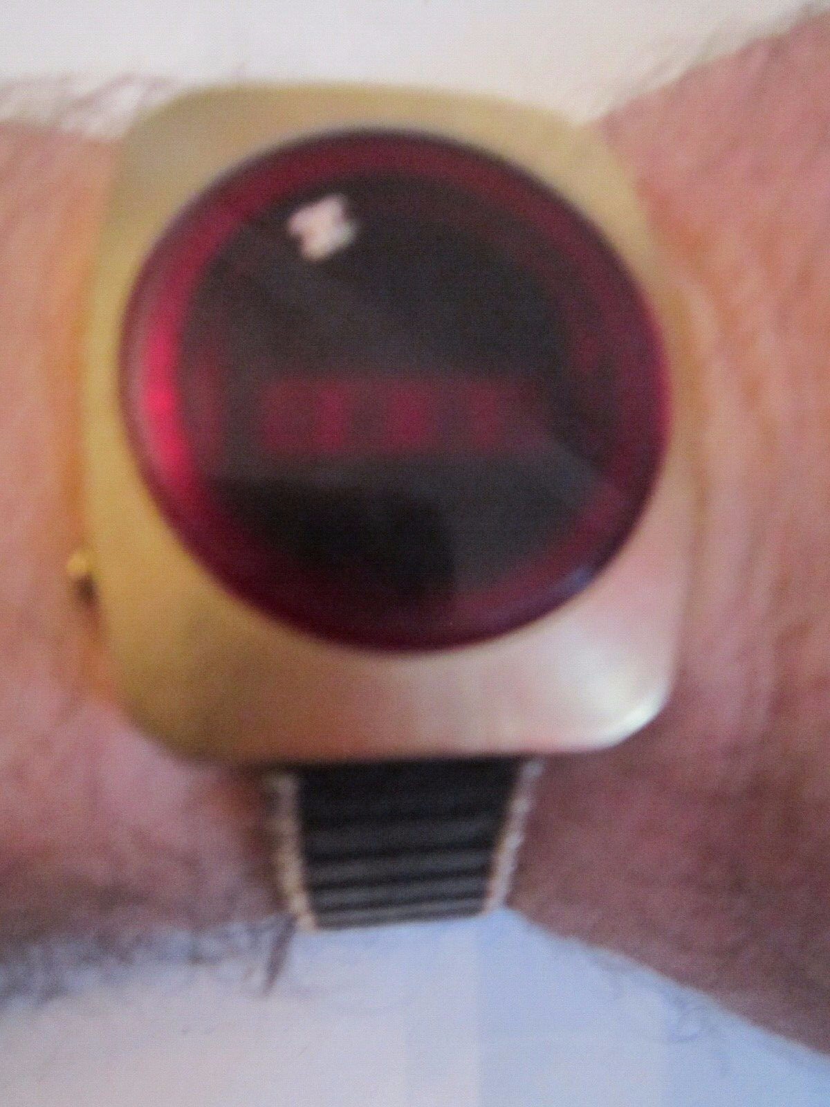 VINTAGE COMPU CHRON LED WATCH - MEN'S - HEAVY 10K RGP 1/40 CASE - 84g ...