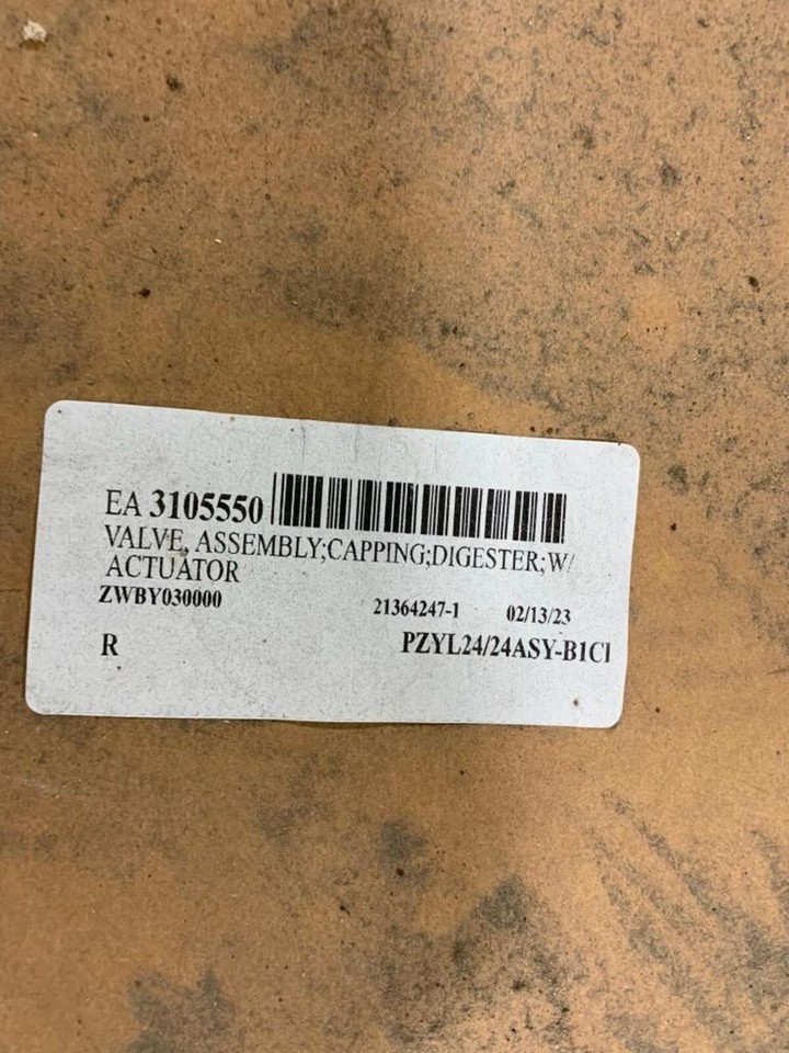 Neles Jamesbury 24-inch Capping Valve for Digester with Actuator | eBay