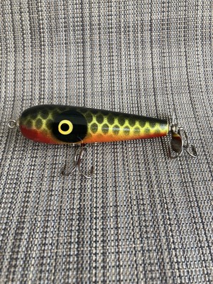 Custom Hand Painted Wooden Topwater Fishing Lure Vintage Style ...