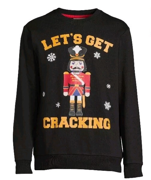 Holiday Time Mens Let's Get Cracking Nutcracker LIGHT UP shirt NWT size ...