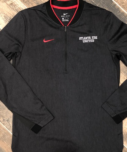 Nike Dri-Fit Atlanta Fire United Soccer Club 1/4 Zip Shirt Jacket Mens ...