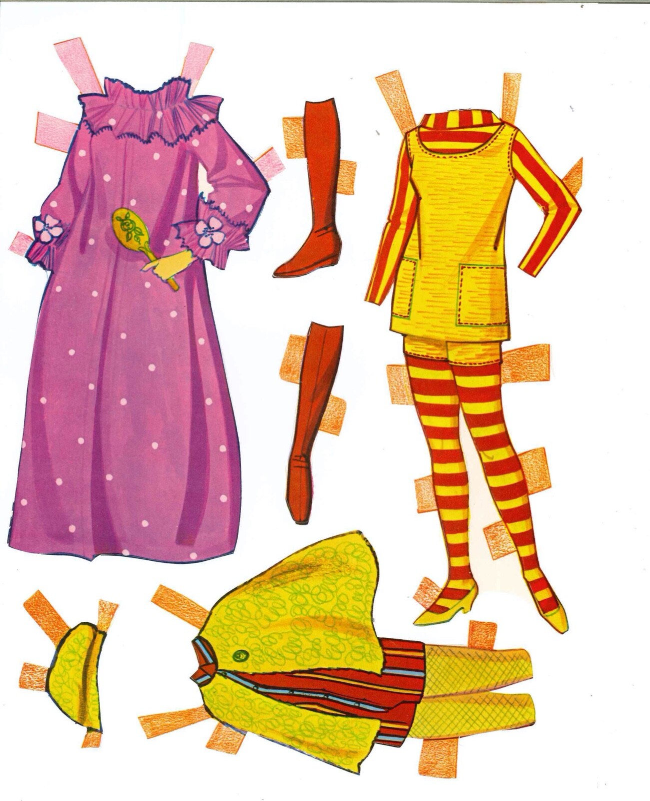 VINTGE BARBIE CHRISTIE STACY PAPER DOLL MOD LASER REPRO~ORG SZ UNCUT ...