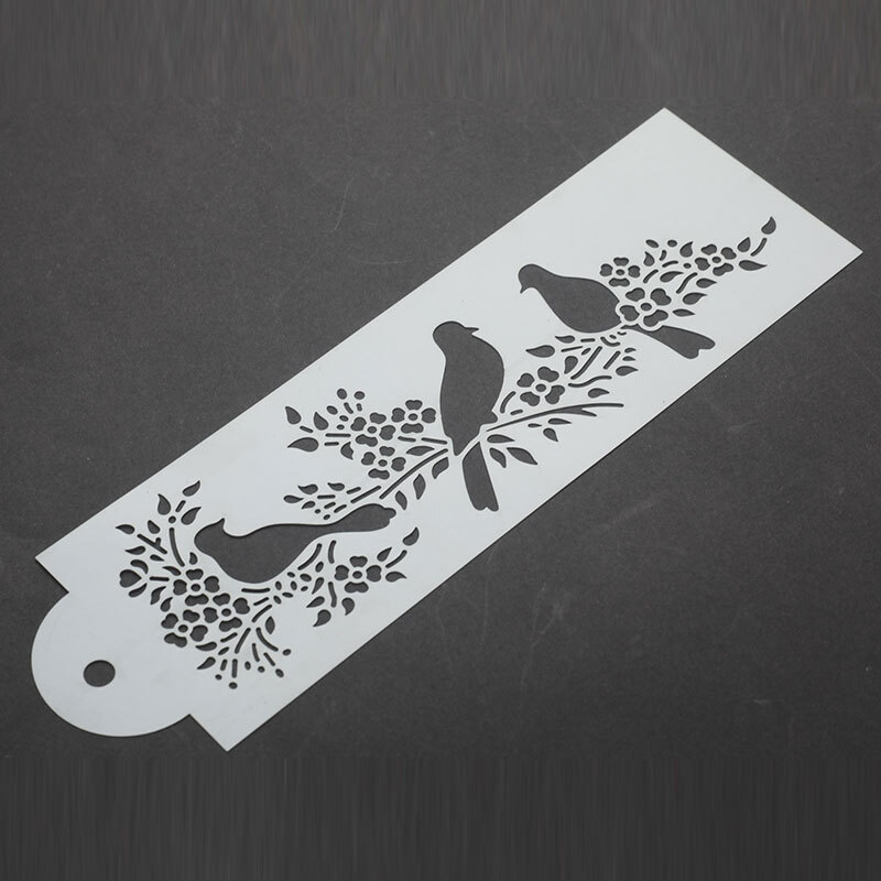 Magpie Bird Scrap Walls Stencil Airbrush Painting Decor Diy Art Stenc ...