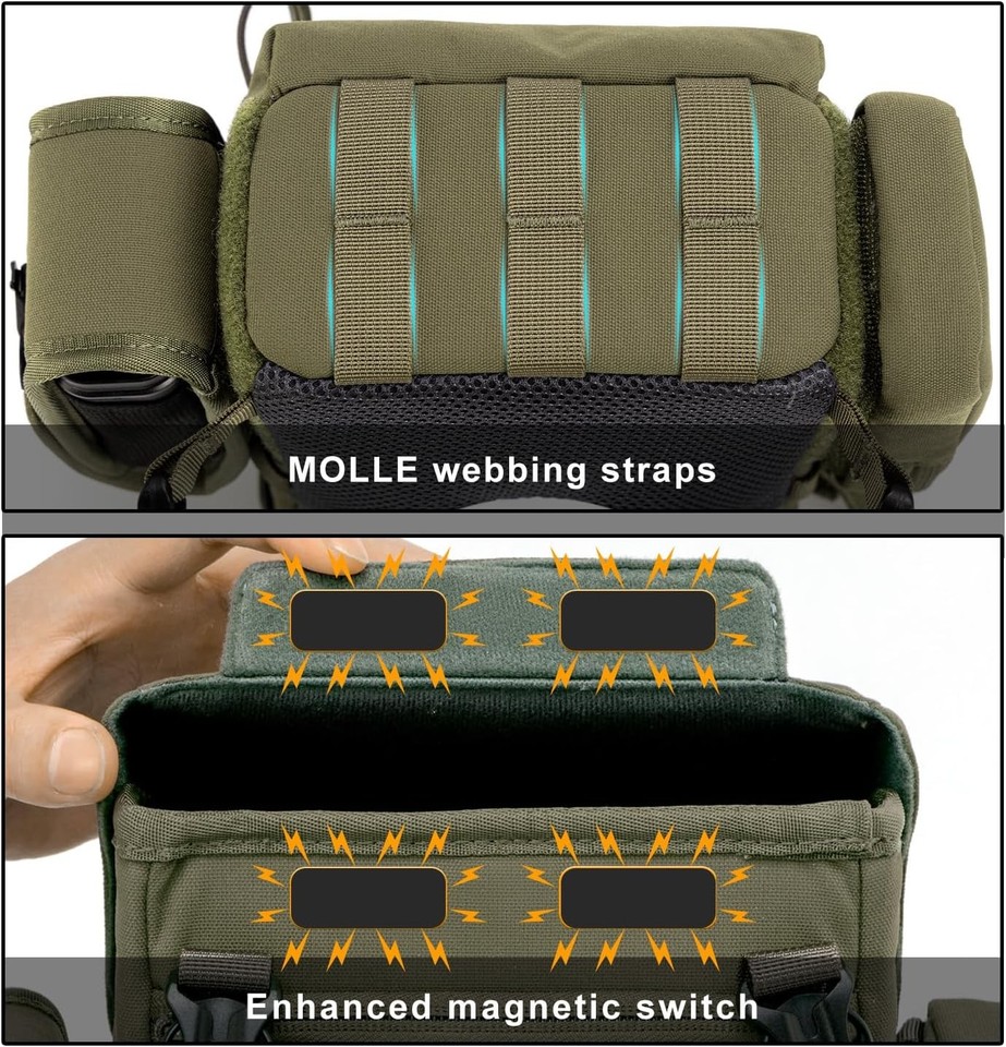 Binocular Harness Chest Pack: Bino Case with Rangefinder Pocket for ...