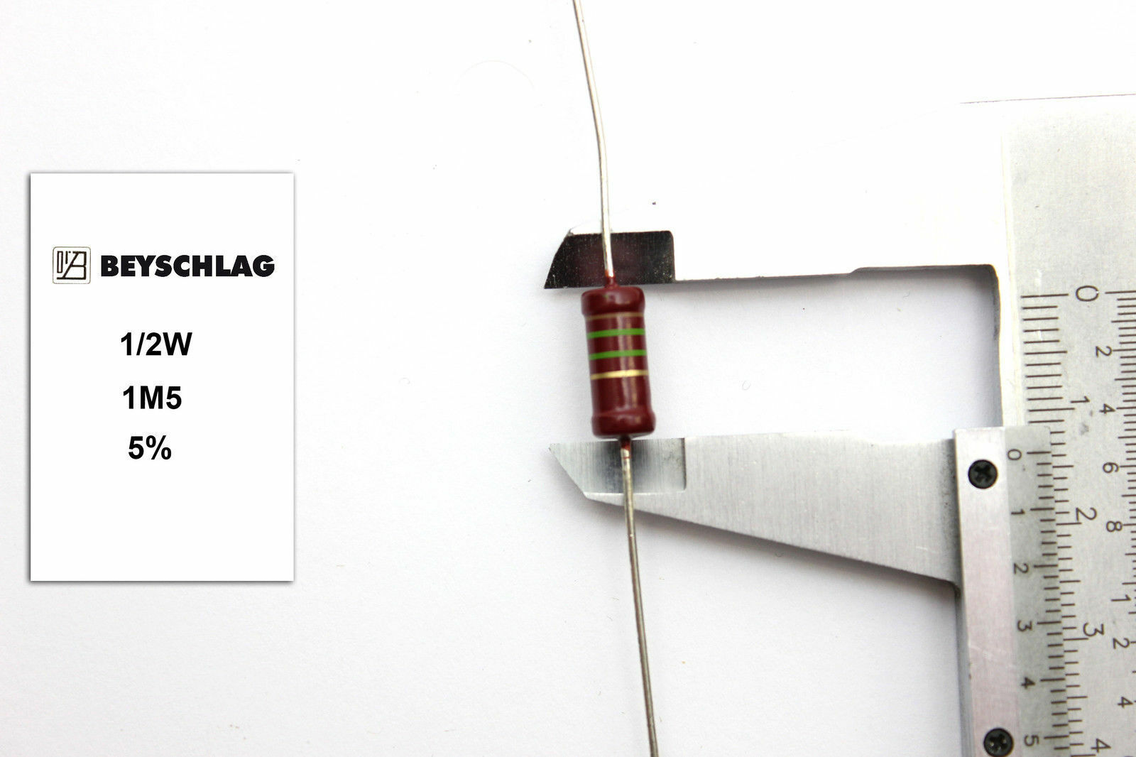 VINTAGE BEYSCHLAG RESISTOR. 1/2W 1M5 5% *1 PC* NOS (New Old Stock) | eBay