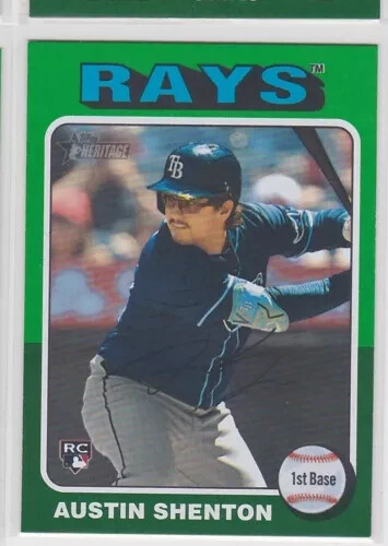 2024 Topps Heritage High Number Austin Shenton (RC) #637 Green Border ...