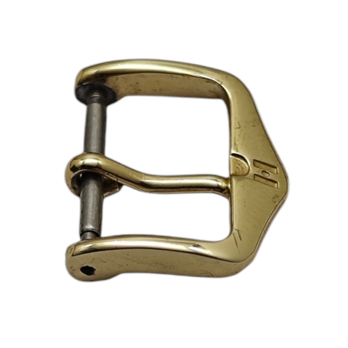 VINTAGE - 16 MM WIDTH - GENUINE GOLD STEEL WATCH STRAP PIN BUCKLE ...