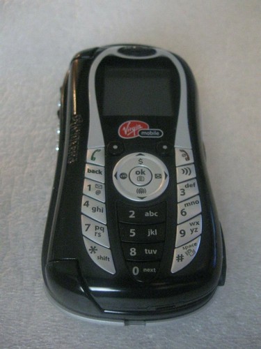 RARE Kyocera Qualcomm 3G CDMA Flip Cell Phone | Virgin Mobile | Black ...