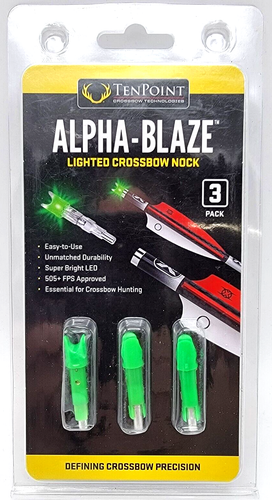 TenPoint Alpha Blaze Lighted Nocks Bowstring Activated Green 3-Pack HEA-379.3 788244015560 | eBay