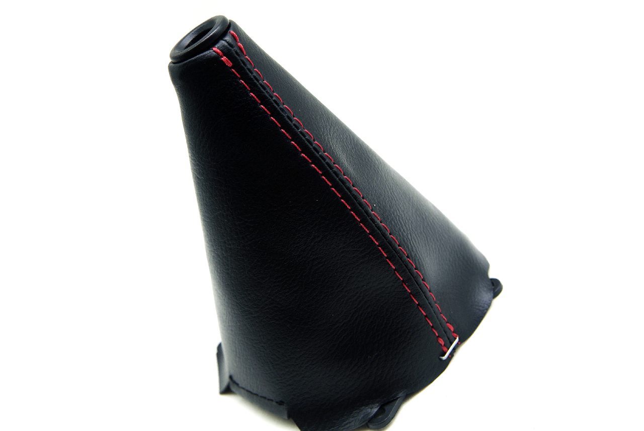 Manual Shift Boot Leather Synthetic for Honda Civic Si 06-11 Red Stitch ...