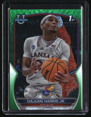 2023 Bowman Chrome U Dajuan Harris Jr. Green Shimmer #42/99 | eBay