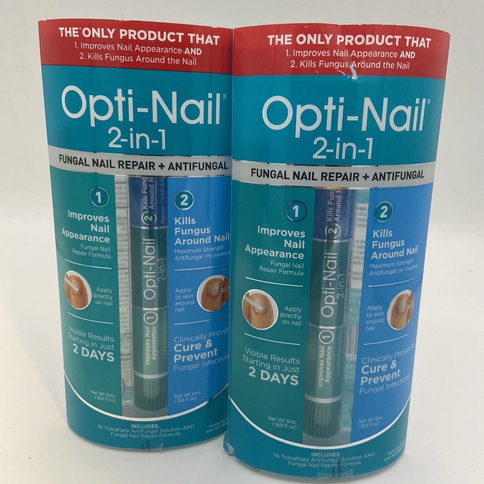 (2)Opti-Nail 2-in-1 Fungal Nail Repair + Antifungal Exp 10/31/2024 | eBay
