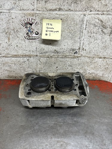 1976 Yamaha Xs500 Xs 500 Engine Cylinder Jugs With Pistons | eBay