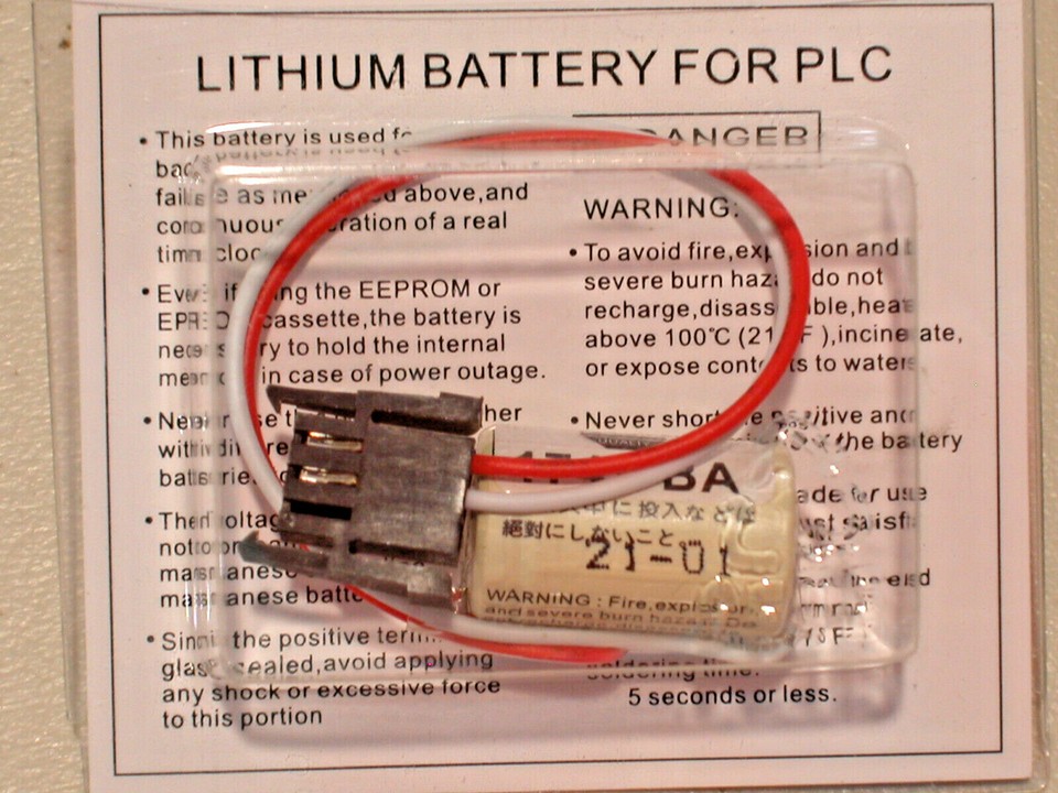 New For Allen Bradley SLC PLC SLC500 Battery 1769-BA 5/04 5/03 5/02 5/ ...
