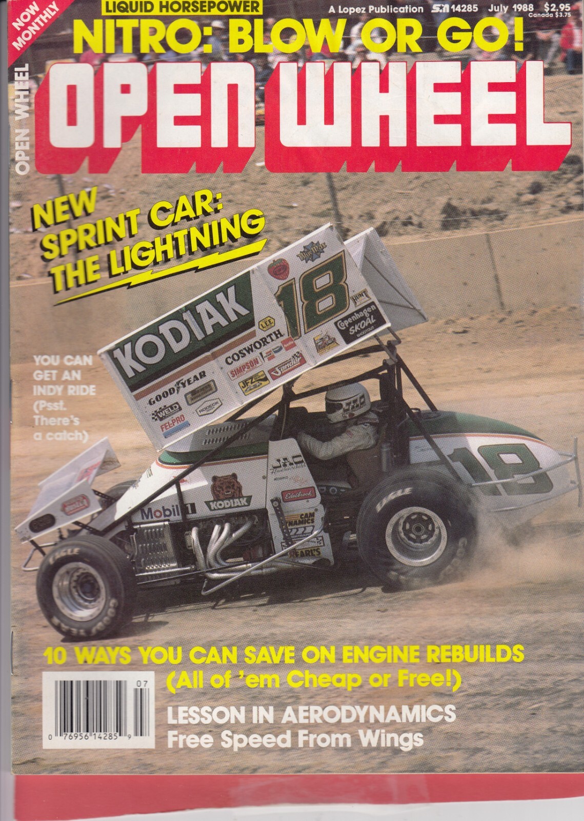 Open Wheel Magazine July 1988 Box 601 | eBay