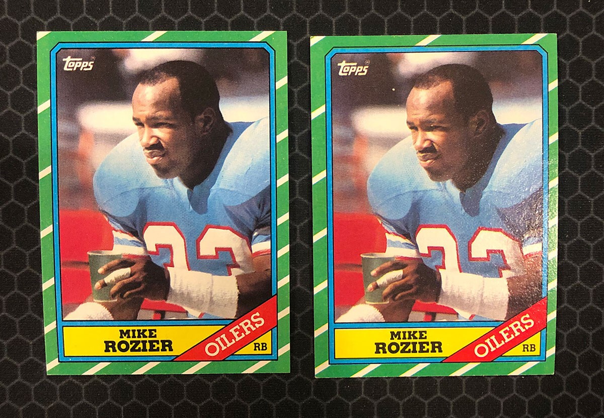 (LOT of 2 ) - 1986 Topps Football #351 - Mike Rozier - Rookie RC ...