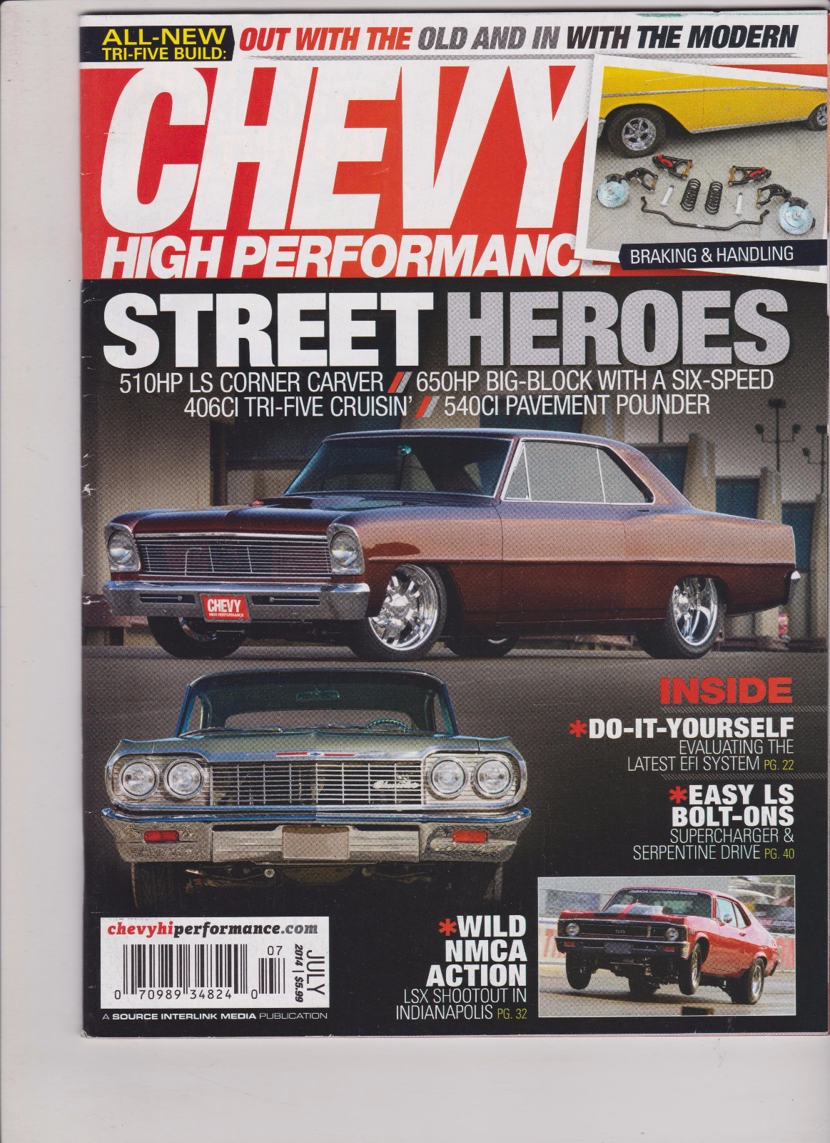 CHEVY HIGH PERFORMANCE MAGAZINE JULY 2014. | eBay