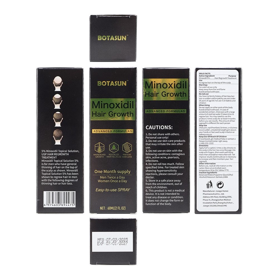 Minoxidil 5% Extra Strength Hair Growth Spray Fast Regrowth Scalp ...