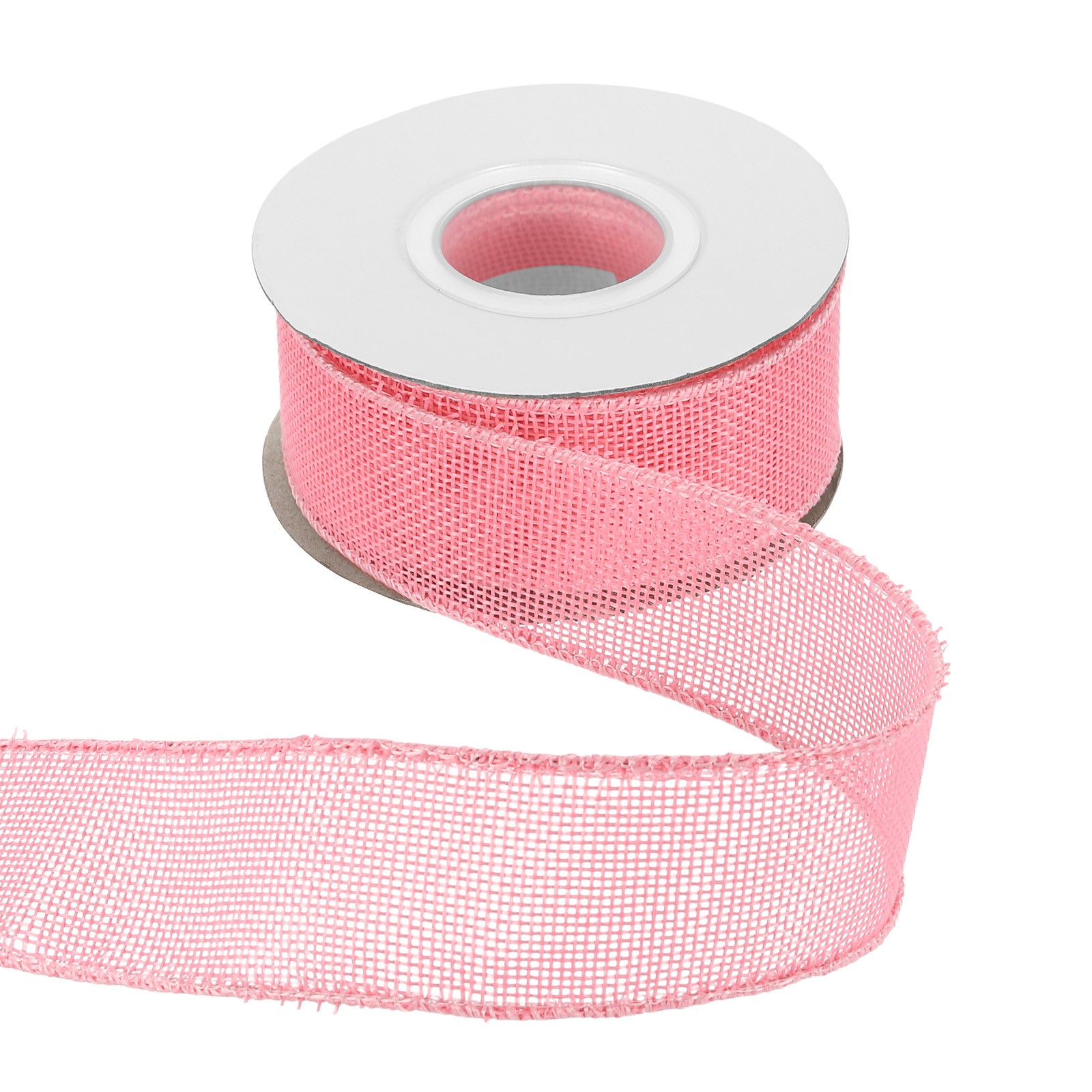 Burlap Wired Ribbon 1-1/2" x 10 Yard Wired Edge Ribbon Woven Strap ...