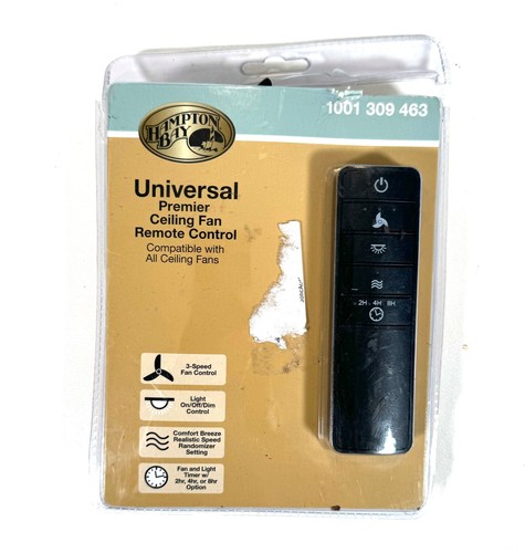 Hampton Bay Universal Premier Ceiling Fan Remote Control 1001 309 463 ...