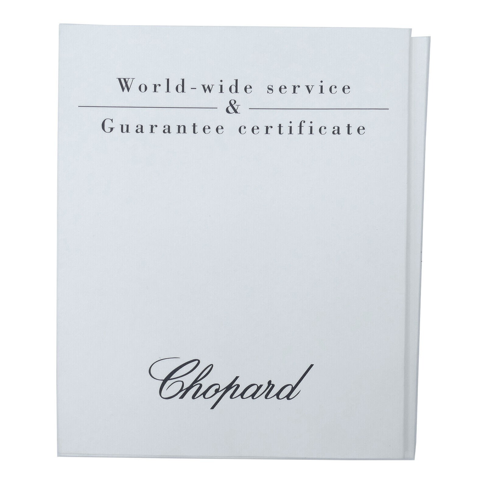 CHOPARD WORLD-WIDE SERVICE & GUARANTEE CERTIFICATE BOOKLET HOLDER | eBay