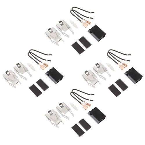 4 Sets Burner Socket Kit Replacement Parts for Range Surface Receptacle ...