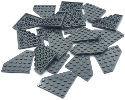 Lego 20 New Dark Bluish Gray Wedges Plates 6 x 6 Cut Corner Pieces | eBay
