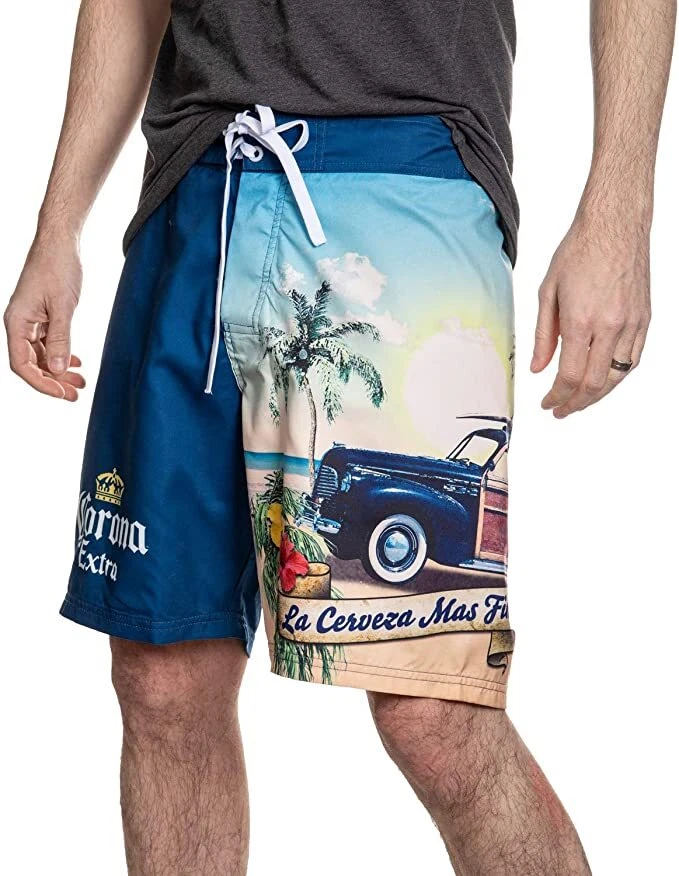 Corona Beer Board Shorts Woody Wagon Mens Swim Trunks | ID 24008846 by ...