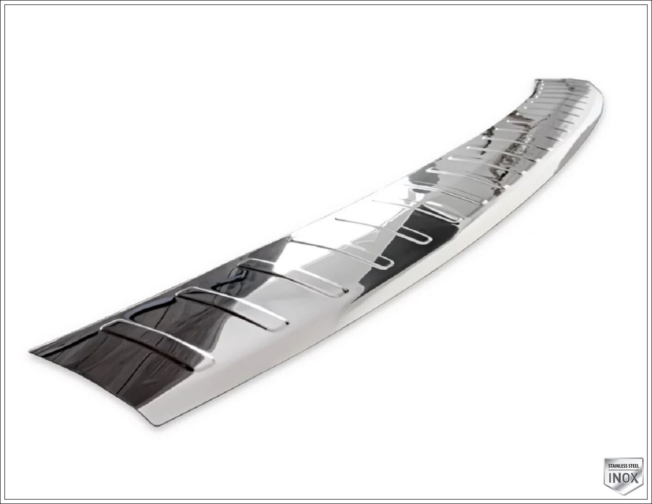 Chrome Rear Bumper Protector GLOSSY S.STEEL For Ford KUGA 2013 to 2019 ...