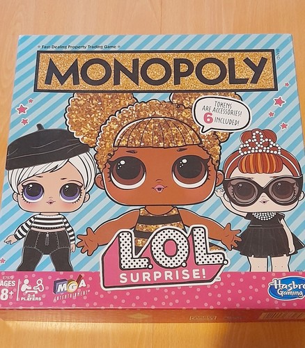 Monopoly L.O.L Surprise board game age 8+ monoploy lol surprise game ...