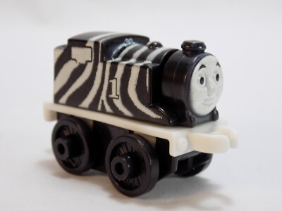 THOMAS & FRIENDS MINI'S THOMAS W/ ZEBRA STRIPES MATTEL P28D | eBay