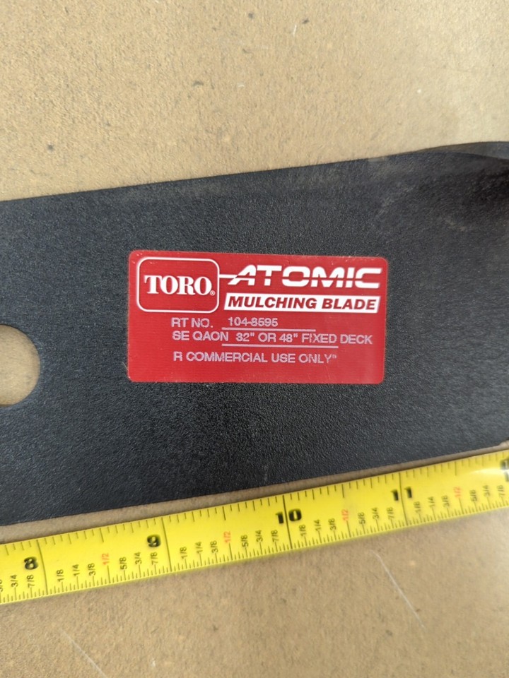 TORO ATOMIC MULCHING BLADE - 104-8595 / 104-8594 - 16" - 32" OR 48 ...