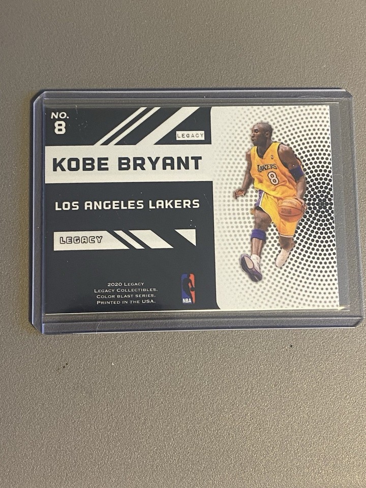 KOBE BRYANT 2020 Legacy COLOR BLAST BLACK REFRACTOR INSERT #8 Los ...