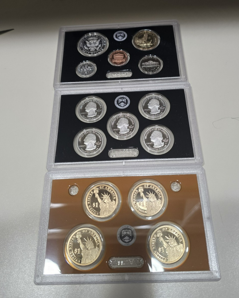 2013 SILVER US PROOF SET IN ORIGINAL MINT BOX, WITH COA, FULL 14 COIN ...