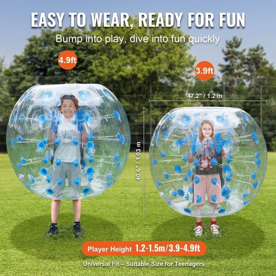 Human Hamster Bubble Ball 4FT 0.8mm PVC Inflatable Bumper Zorb Teen | eBay
