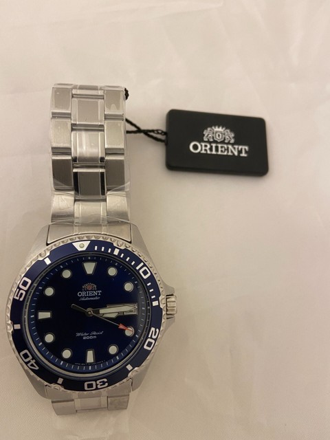 Orient AA02-C7-A Men's 41mm Watch Blue Dial Stainless Steel Automatic ...