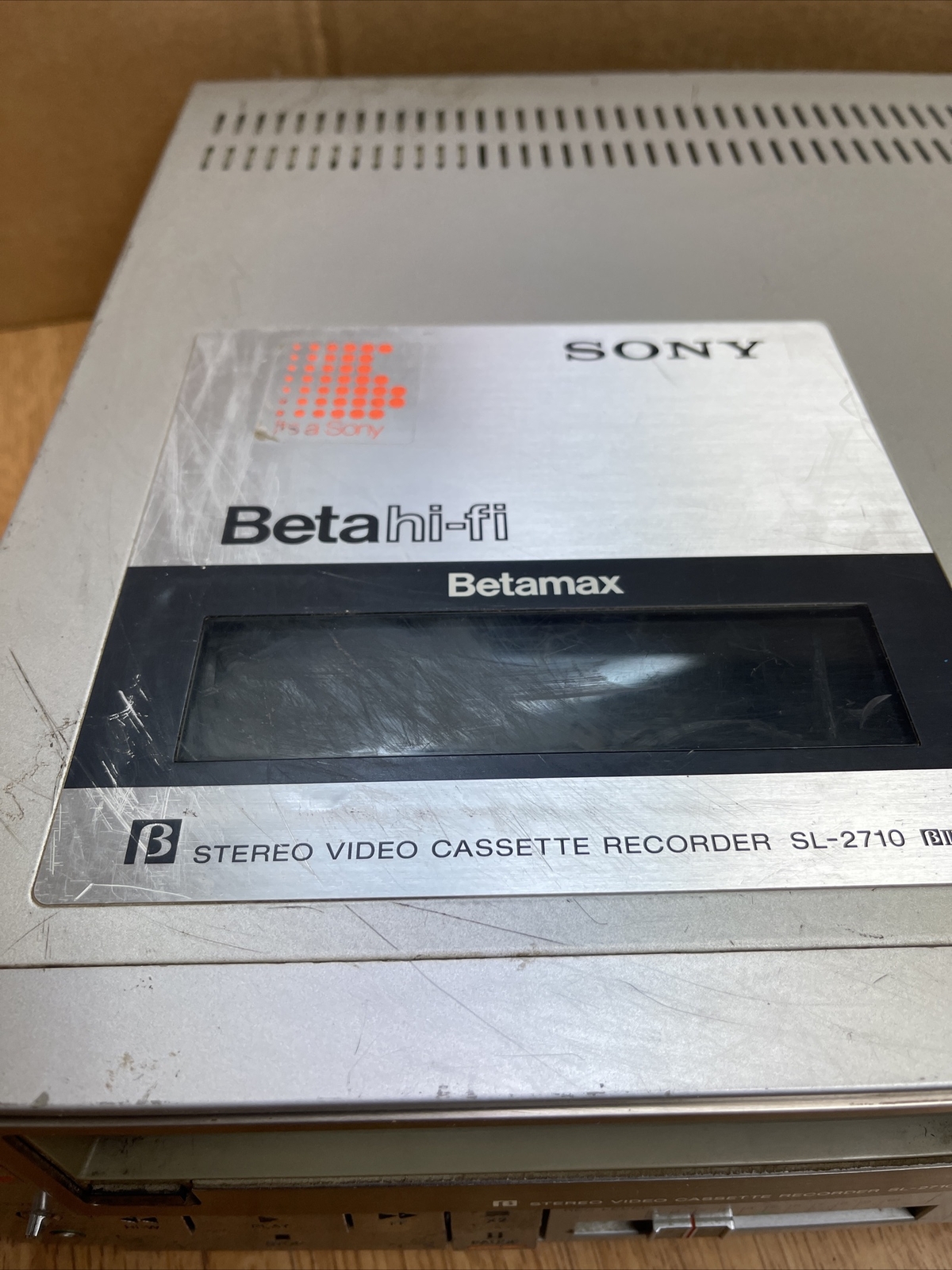 Sony SL-2710 Betamax VCR Video Cassette Recorder - BETA HI FI Player ...