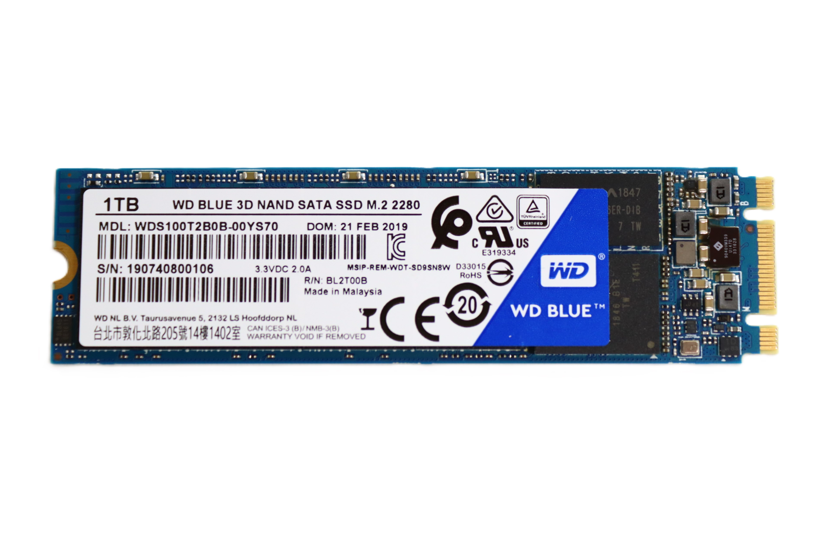 WD M2 2280 BLUE 3D NAND SATA SSD - 1 TB | eBay