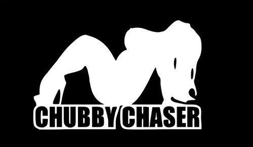 BBW Sexy Girl Chubby Chaser DieCut Vinyl Window Decal Sticker Car Truck ...