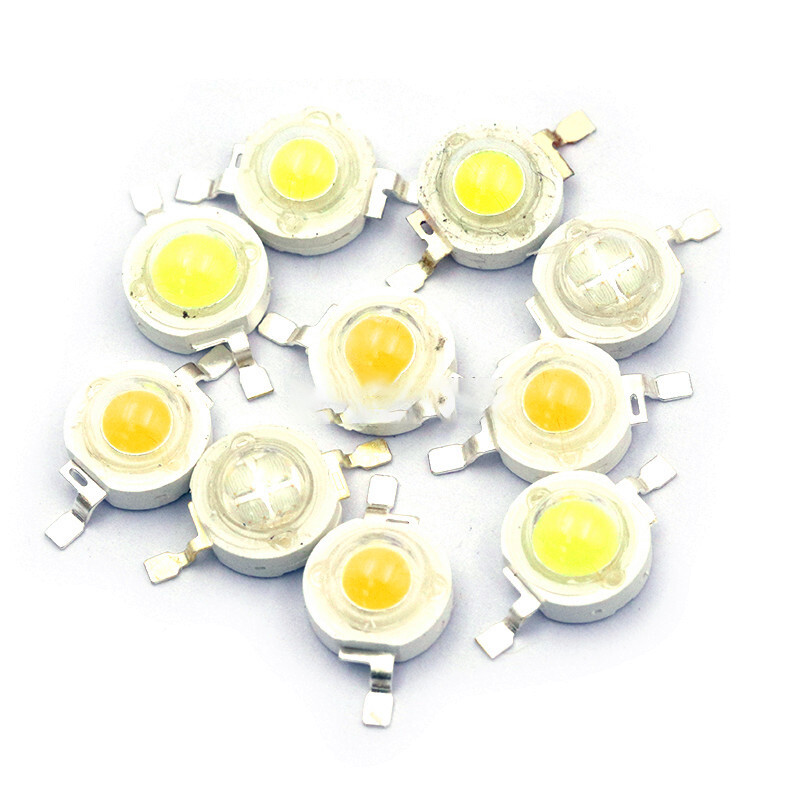 10pcs 1W watts High Power SMD LED COB Chip Lights Beads White With PCB ...